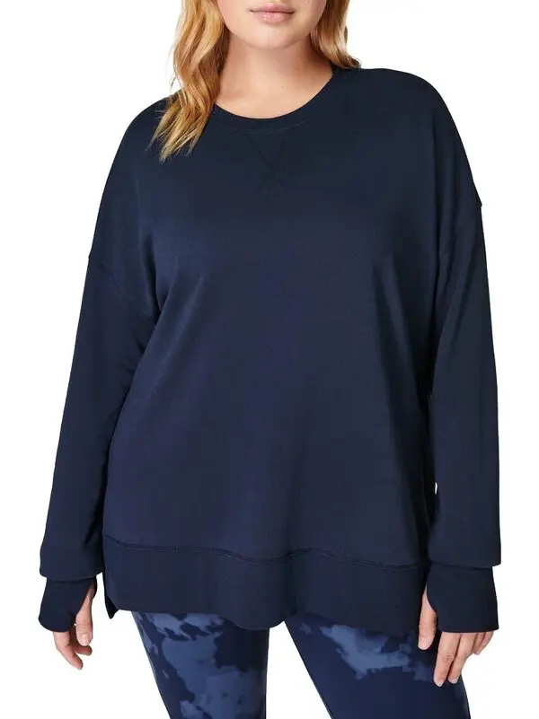 Sweaty Betty After Class Sweatshirt - Navy Blue