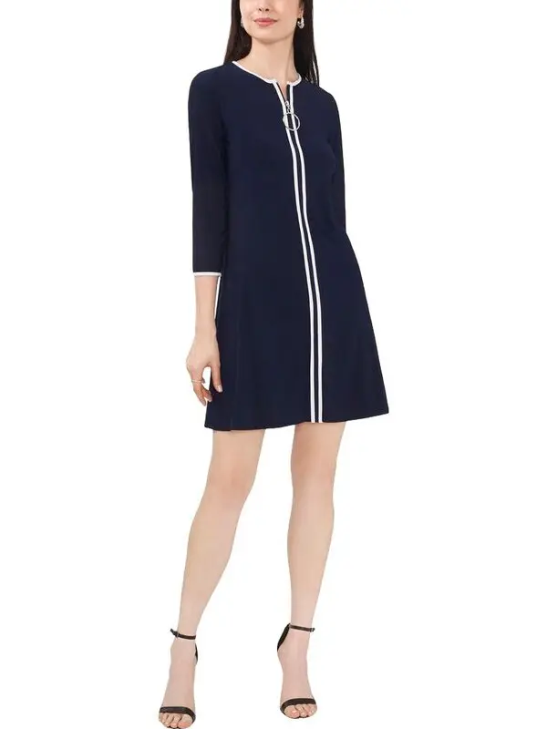 Chaus Center Stripe Mini Dress - Jbs Navy/ White