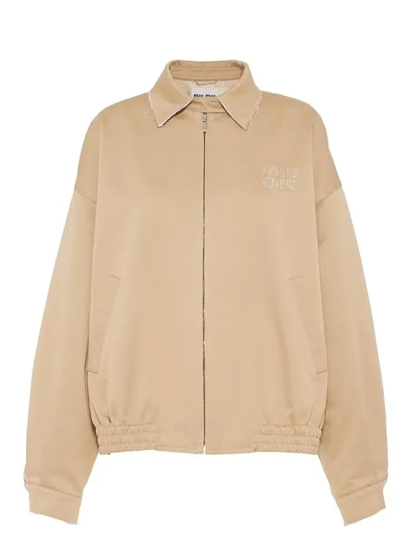 Miu Miu Oversized Chino Blouson Jacket - Cord