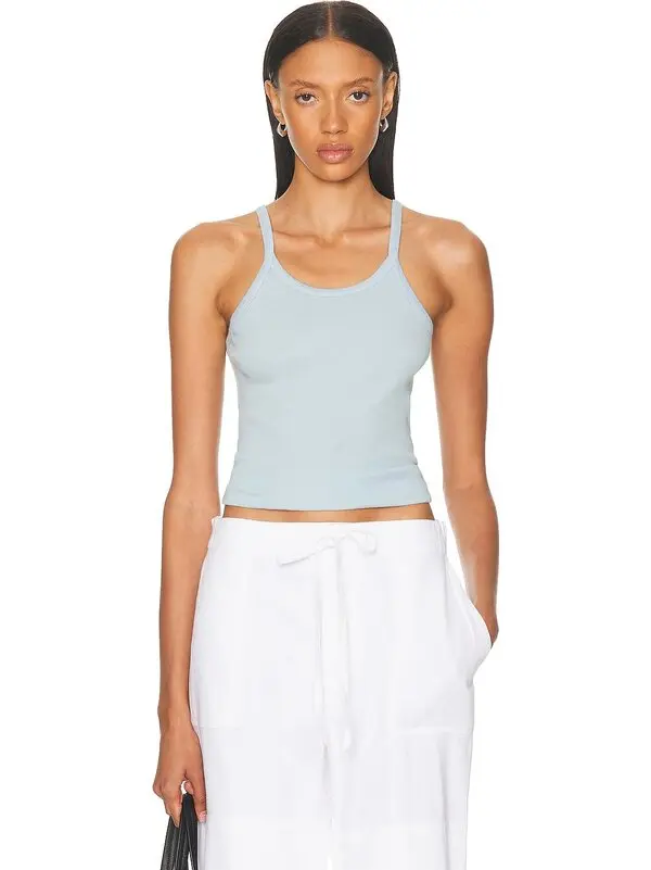 Eterne Rib Tank Top - Dusty Blue