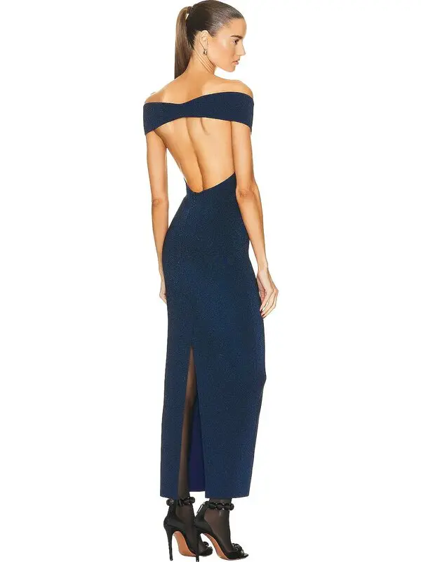 Alaïa Df Gown - Bleu