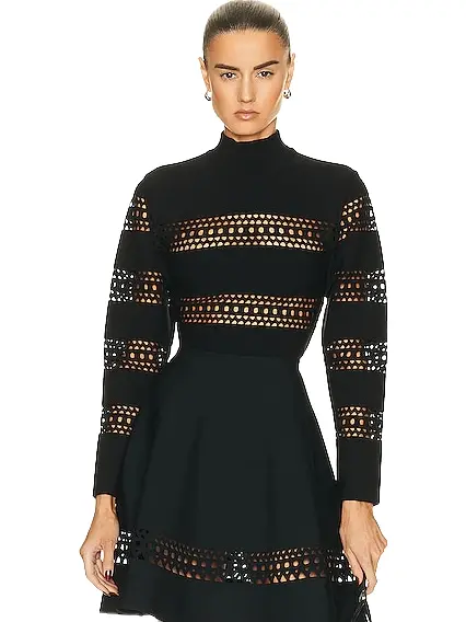 Alaïa Vienne Sweater - Noir Alaïa