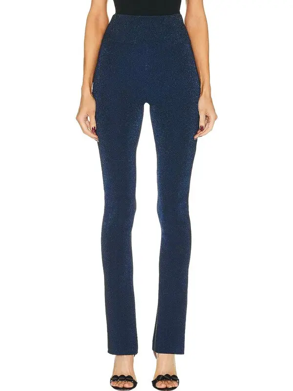 Alaïa Df Legging In Blue - Bleu