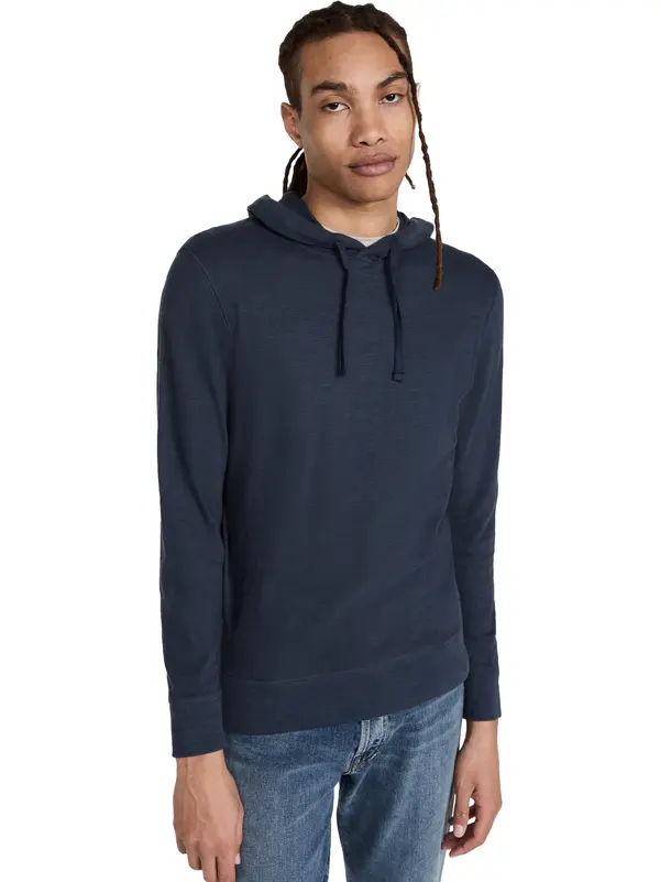Faherty Brand Sunwashed Slub Hoodie - Blue Nights