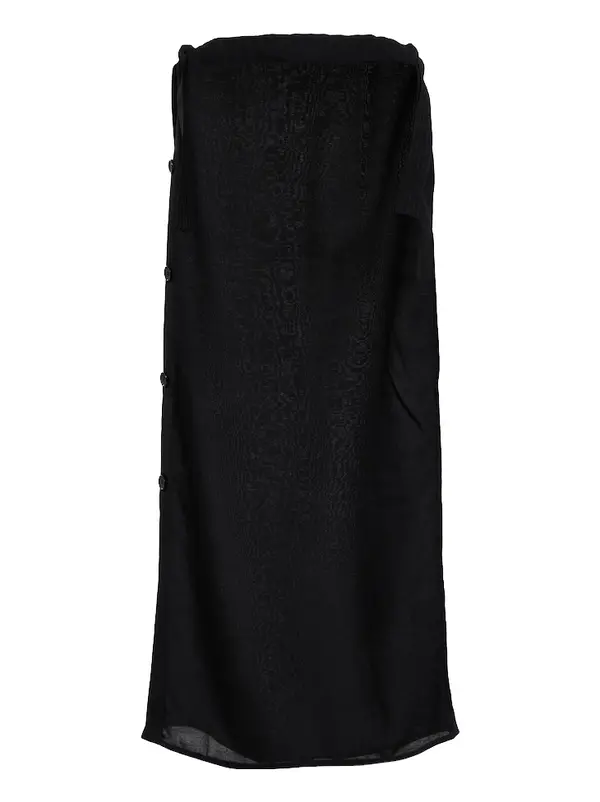 TOTEME Satin Maxi Skirt - Black
