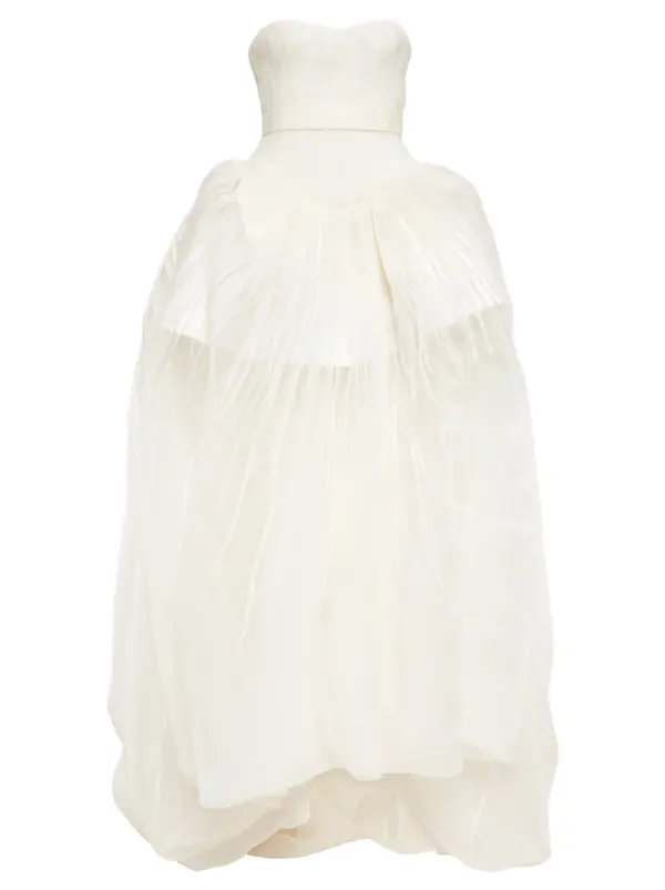 DANIELLE FRANKEL Bridal Emory Silk Organza Gown - White