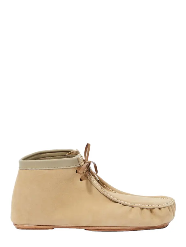 Auralee Suede Moccasins - Beige