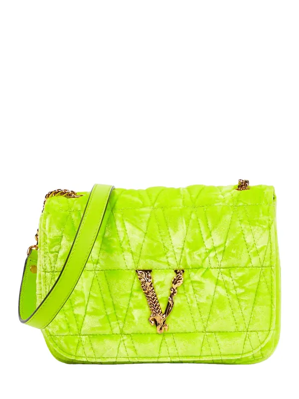 Versace Virtus Small Shoulder Bag - Orange