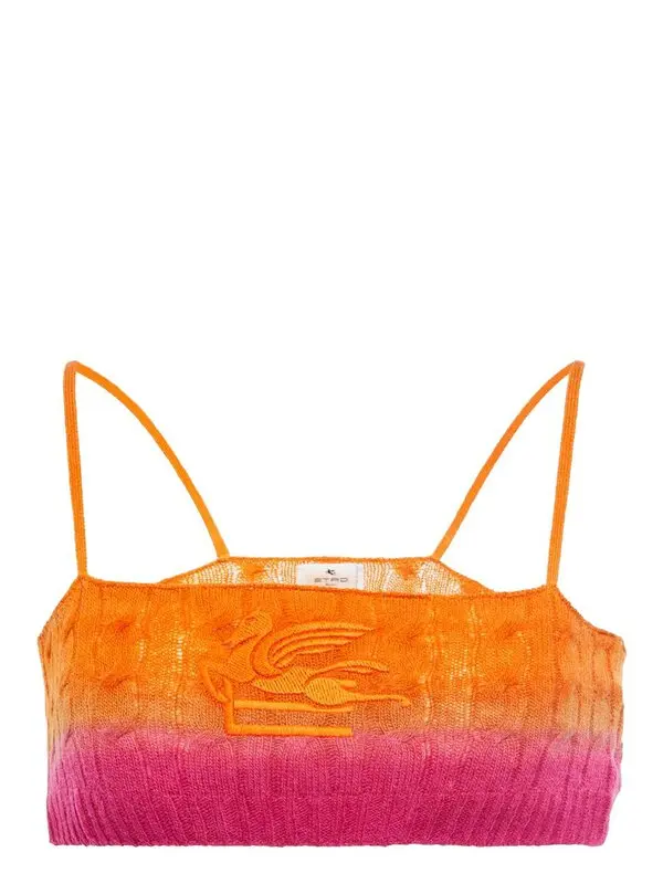 Etro Colorblocked Wool Bralette - Multicoloured