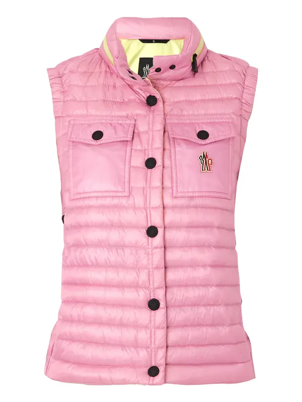 Moncler Gumiane Quilted Down Vest - Pink