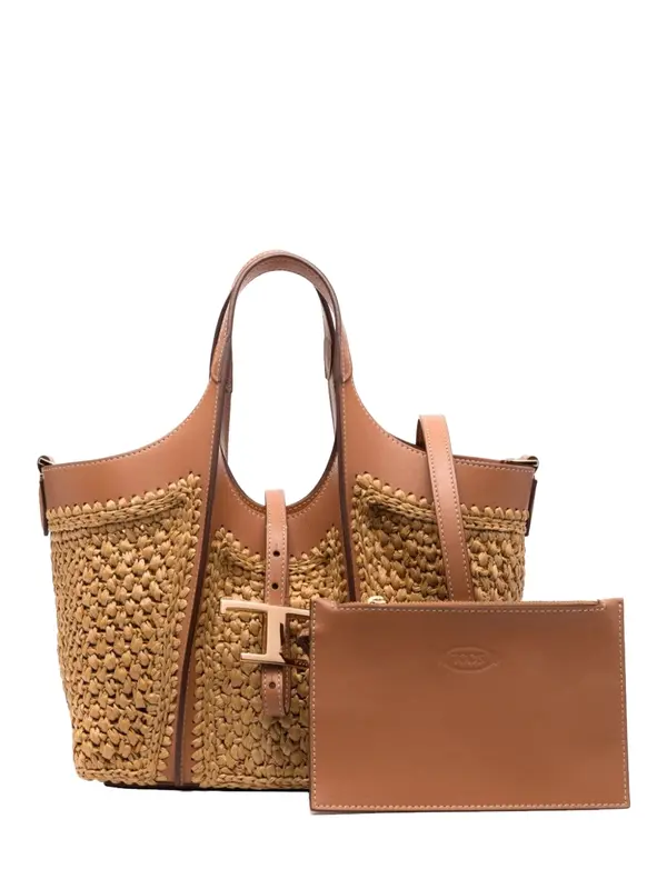 TOD'S Raffia Tote - Neutrals