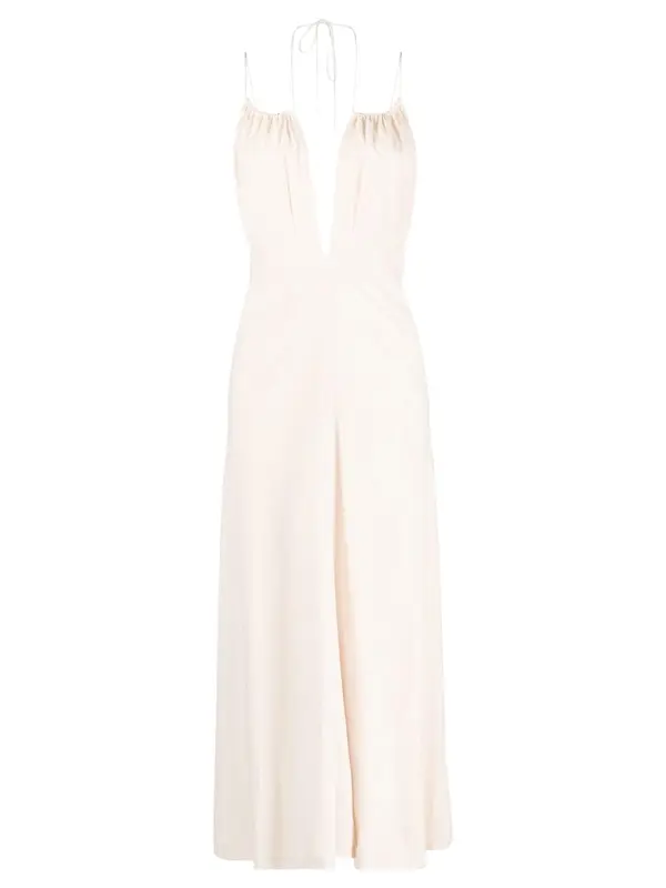 TOTEME Halterneck Sleeveless Maxi Dress - Pink