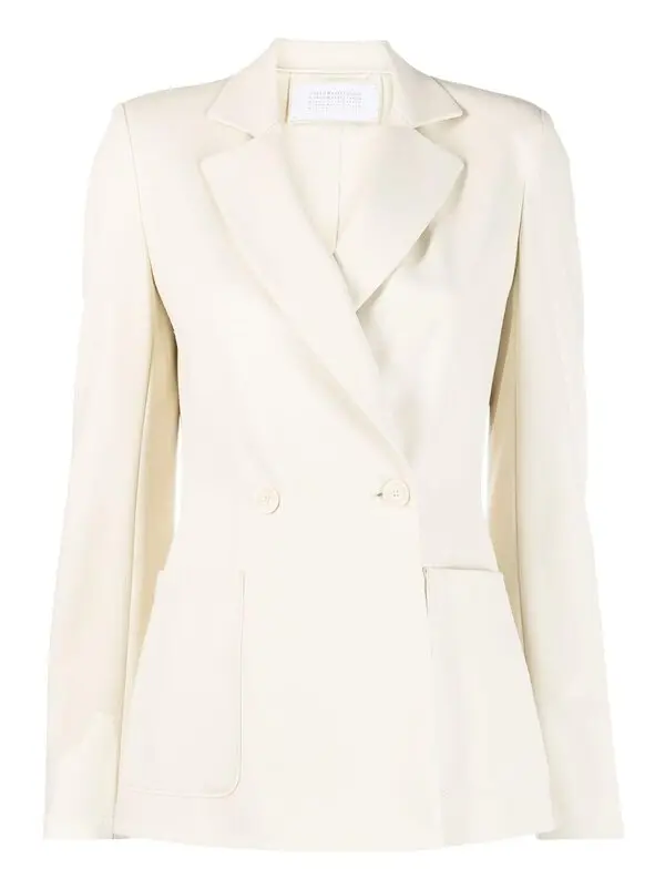 Harris Wharf London Double-breasted Blazer - Neutrals