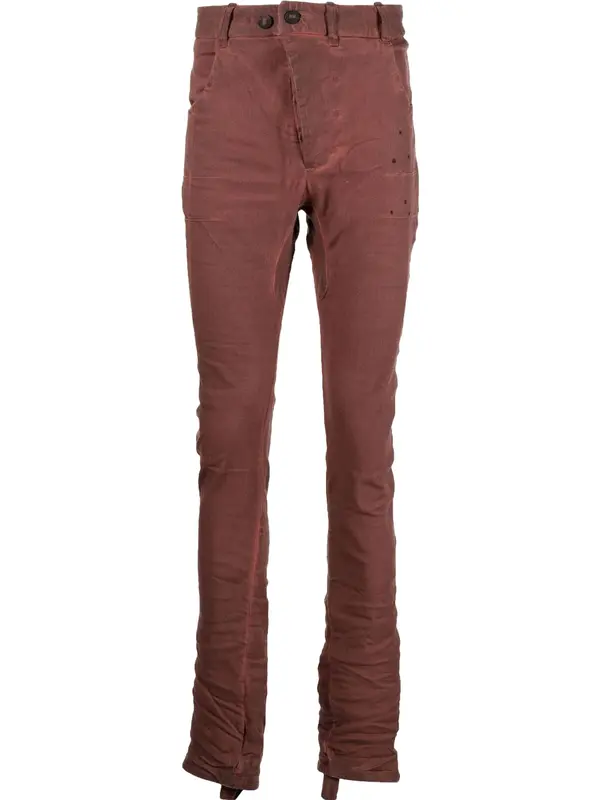 Boris Bidjan Saberi Slim-cut Denim Jeans - Red