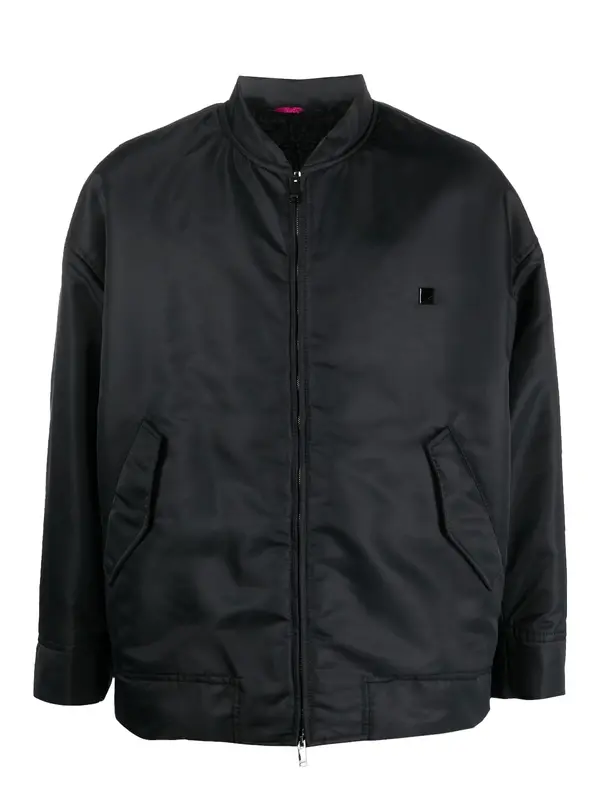 Valentino Garavani Zip-up Bomber Jacket - Black