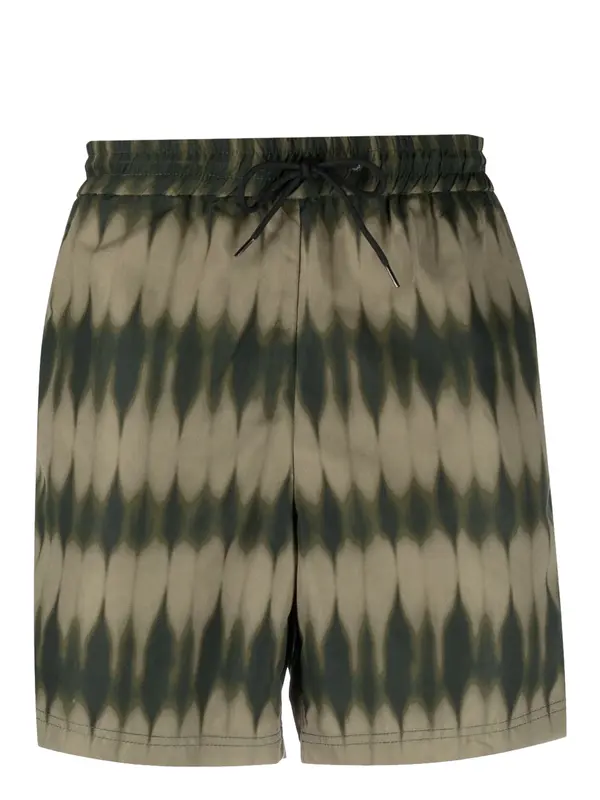 A.p.c. Tie-dye Swim Shorts - Green