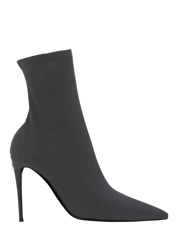Dolce & Gabbana Sock Ankle Boots - Grey
