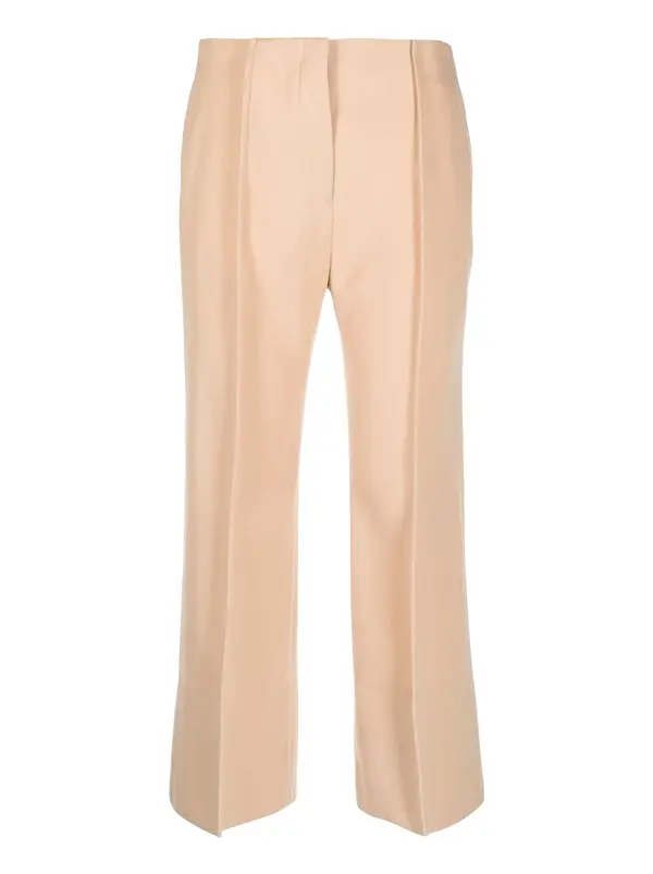 JIL SANDER Cropped Trousers - Neutrals