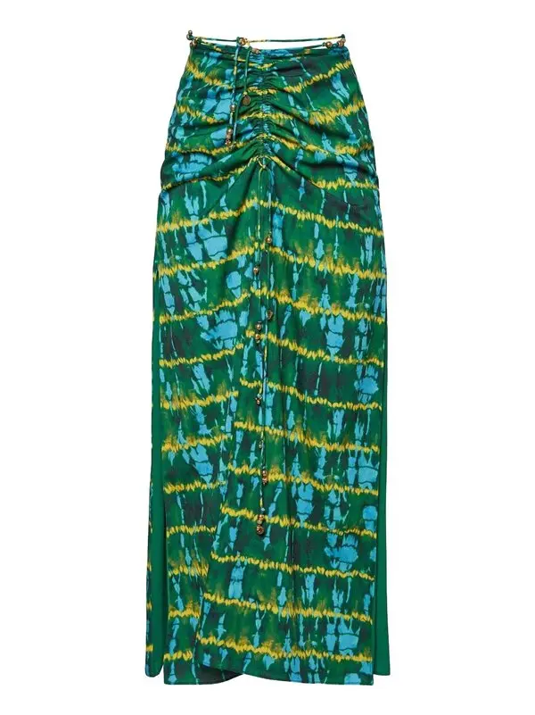 Altuzarra Graphic-print Ankle-length Skirt - Green