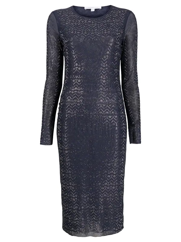 Patrizia Pepe Crystal-embellished Dress - Blue