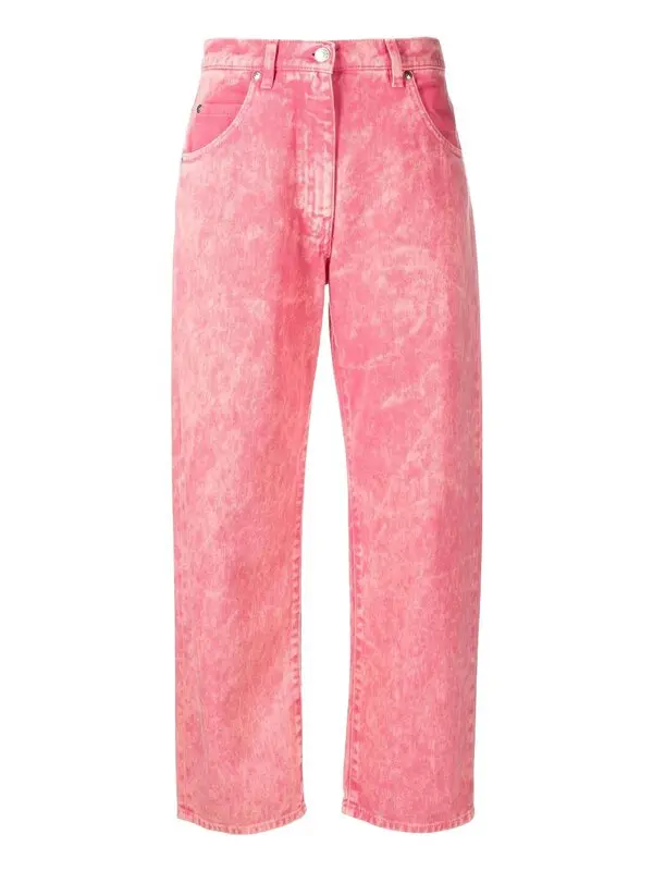 MSGM Cotton Denim Jeans - Pink