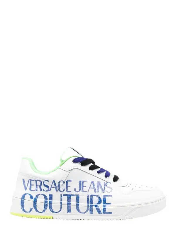 Versace Logo-print Low-top Sneakers - White