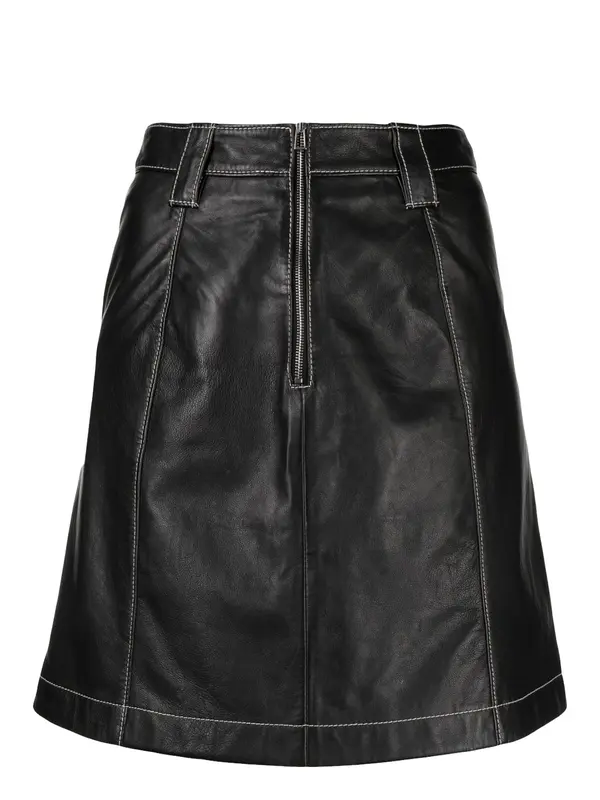 Paul Smith Contrast-stitching Mini Skirt - Black