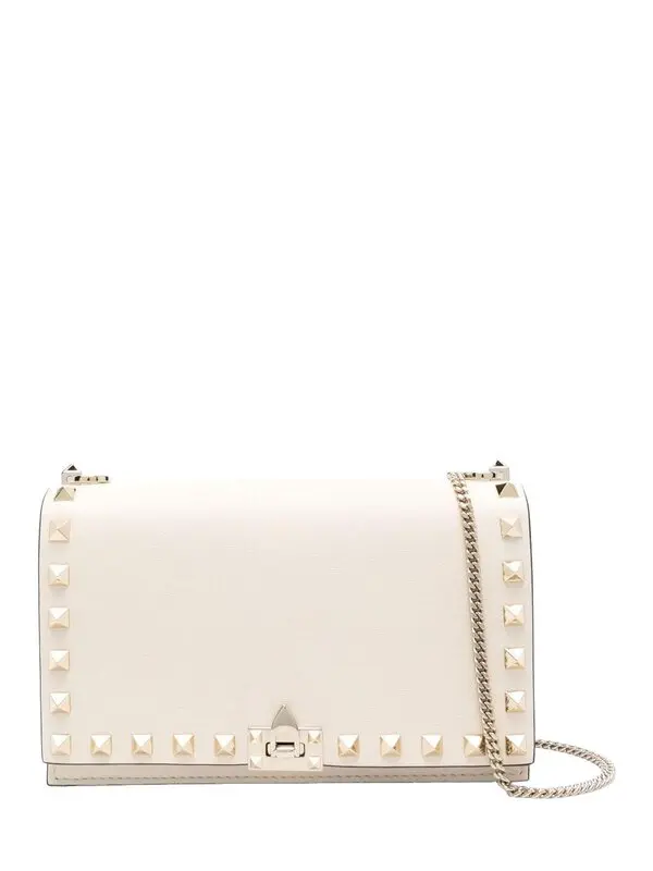 Valentino Garavani Rockstud Clutch - White
