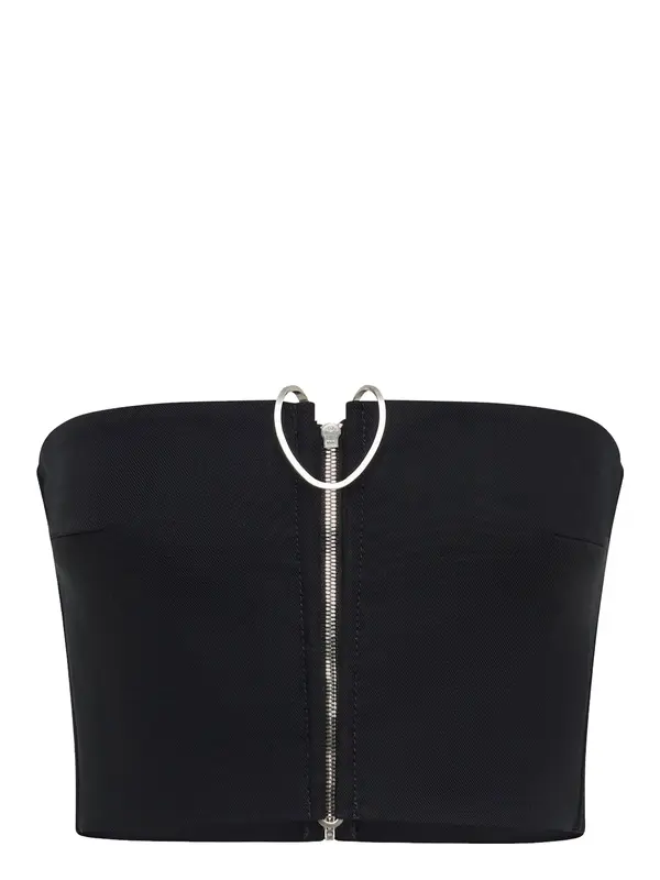 DION LEE Mobius Bandeau Top - Black