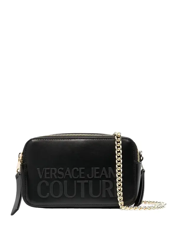 Versace Logo Crossbody Bag - Black