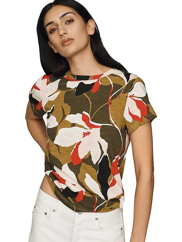 Sanctuary Floral Print Cotton-rayon T-shirt - Canyon Bloom