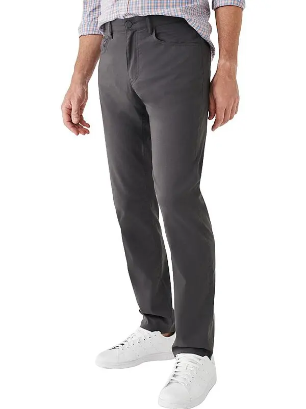 Faherty Brand Movement Coolmax Regular Fit Pants - Graphite