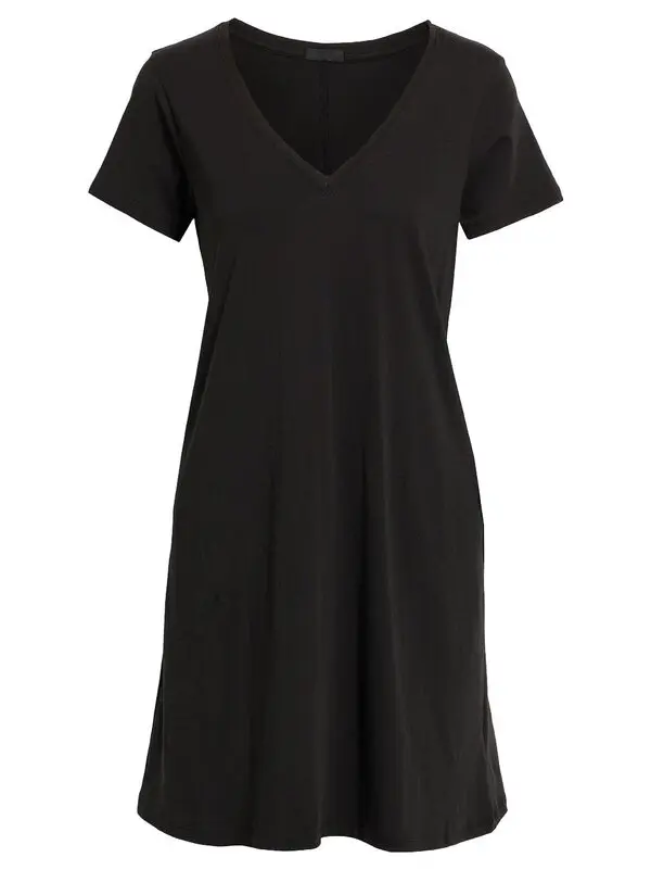 ATM Anthony Thomas Melillo Cotton-jersey Mini Dress - Black