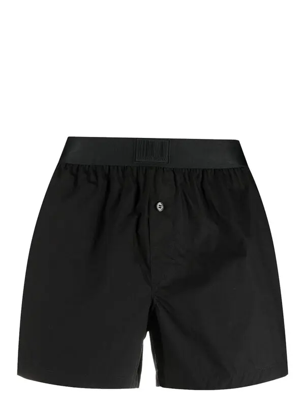 Vetements Logo-patch Swimming Shorts - Black