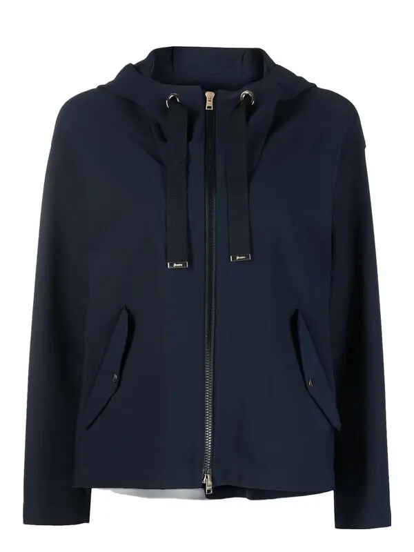 Herno Zip-up Hooded Jacket - Blue