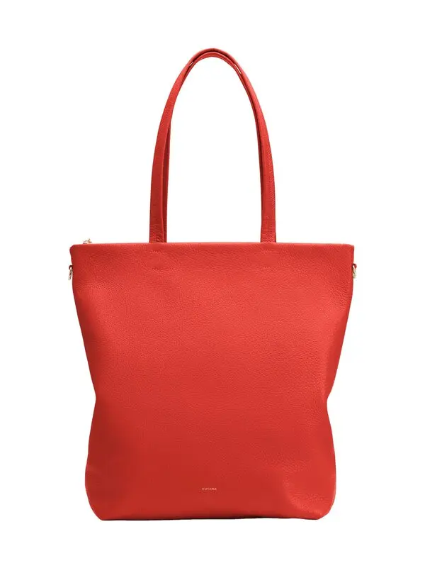 Cuyana Leather Tote Bag - Chili