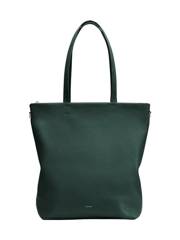 Cuyana Leather Tote Bag - Forest