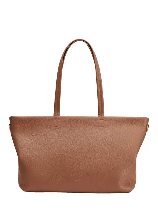 Cuyana Small Easy Zipper Tote Bag - Caramel