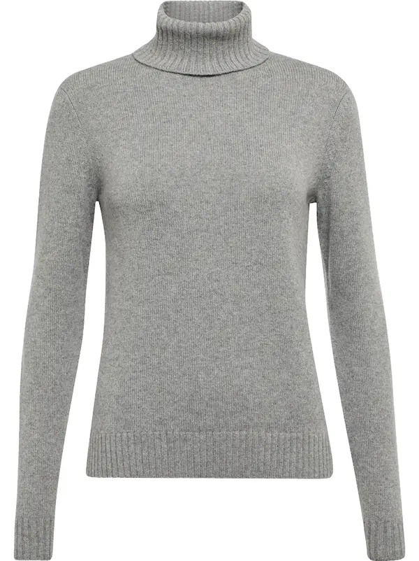 Loro Piana Parksville Cashmere Turtleneck Sweater - Grey