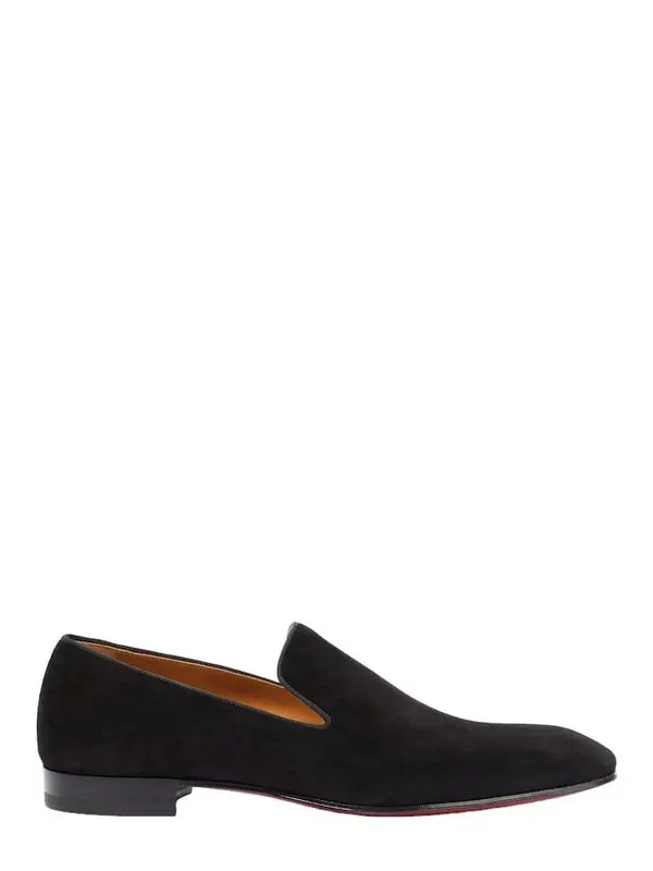 CHRISTIAN LOUBOUTIN Dandelion Suede Loafers - Black