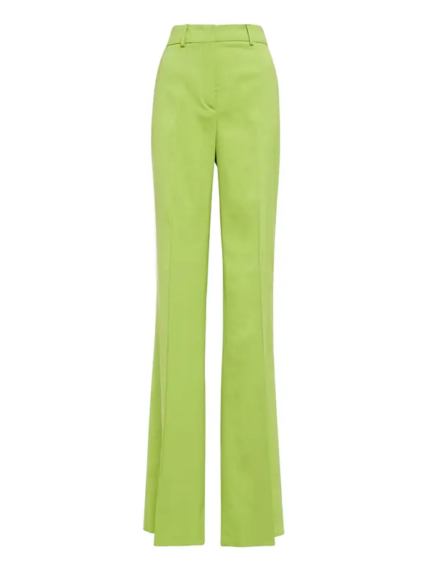 Sportmax Paniere High-rise Wide-leg Pants - Green