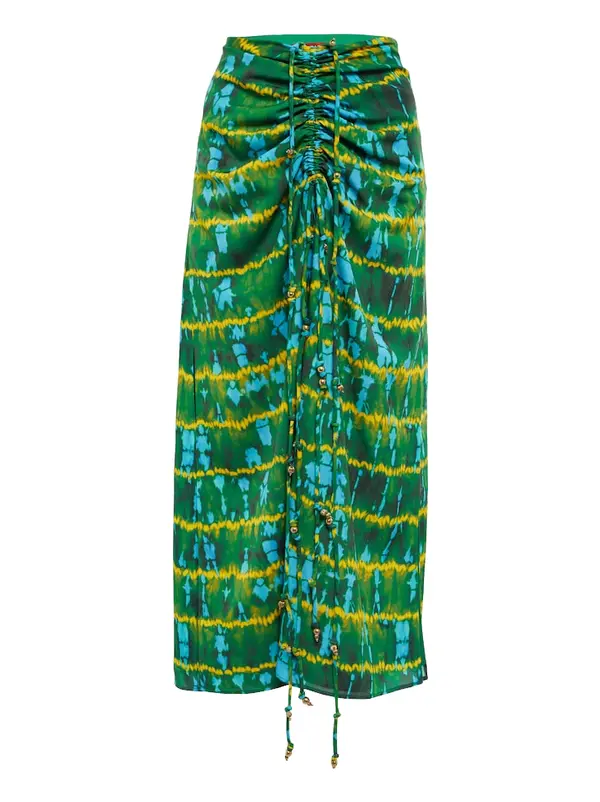 Altuzarra Safia Embellished Maxi Skirt - Green