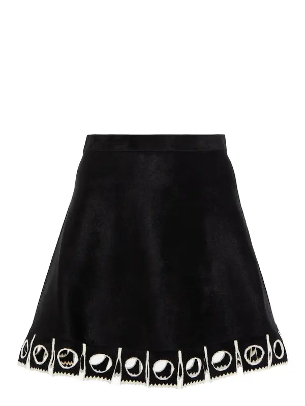 Alaïa Cutout Mini Skirt - Black