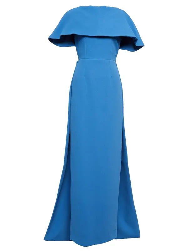 EMILIA WICKSTEAD Liza Crêpe Gown - Blue