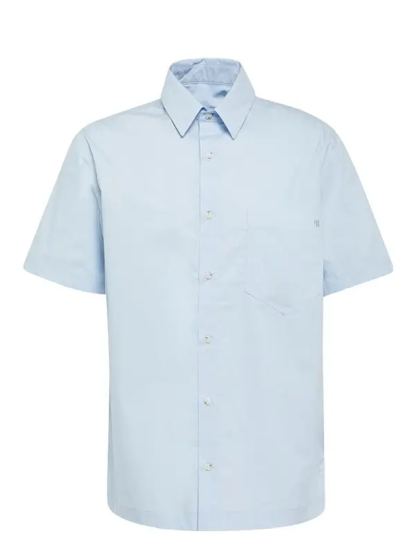 Nanushka Adam Cotton Shirt - Blue