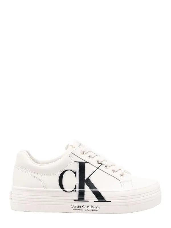 Calvin Klein Logo-print Low-top Sneakers - White