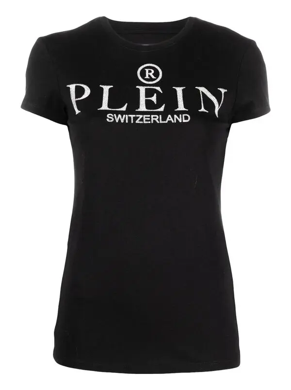 Philipp Plein Stud-logo T-shirt - Black