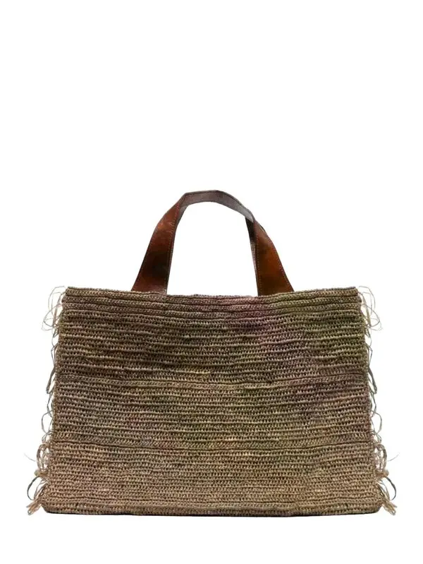 IBELIV Onja Woven Tote Bag - Brown