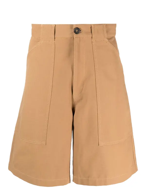 A.p.c. Melbourne Cotton Canvas Shorts - Brown
