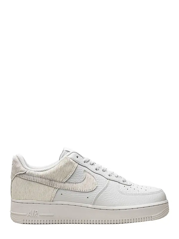 Nike Air Force 1 Pony Hair Heel Sneakers - White